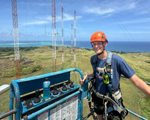 Brenic Beggs Keeps Transmitters Going on Guam - TWR Website